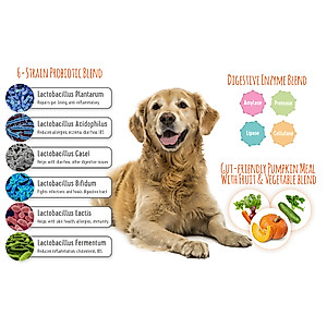 Extend® Probiotics for Dogs - Digestive Health, Immune, Allergy & Skin Support - Reduce Gastric Distress, Bloating, Constipation, Diarrhea - Natural, Clinically-Proven, Made in USA
