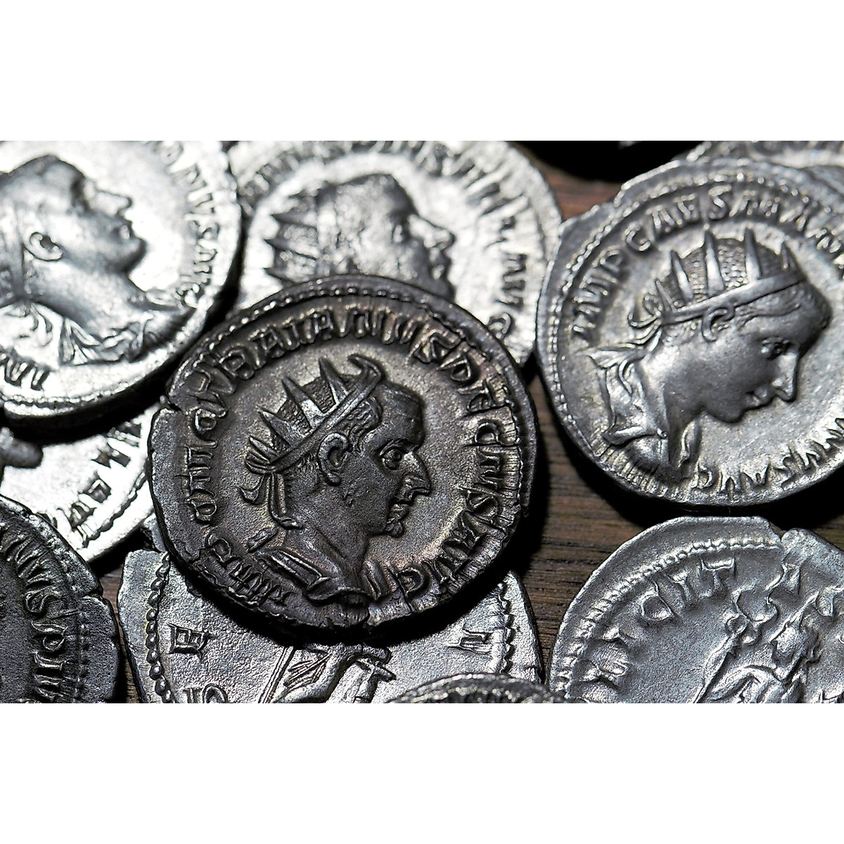 1700 Year Old Ancient Roman Empire Silver Double Denarius Coin (Antoninianus) Very Fine or Better Condition