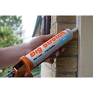 Sashco Inc 10004 6 Pack 10.5 oz. Big Stretch Acrylic Latex High Performance Caulking Sealant, Black