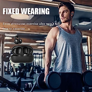 MaxKite Ear Clips Ear Buds Open Ear Headphones Wireless Ear Clip Bone Conduction Earbuds Waterproof Bluetooth 5.3 Sports Work Bone Buds Clip on Outer Headphones Cycling Earpiece for Driving Running