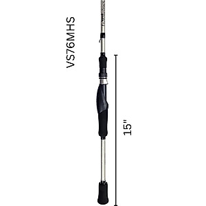Fitzgerald Vursa Series Spinning Rods 6'9"-7'6” Most Versatile Rods, Lightweight & Sensitive Tournament Performance Designed for Freshwater and Inshore, Great for Bass, Walleye or Musky Fishing