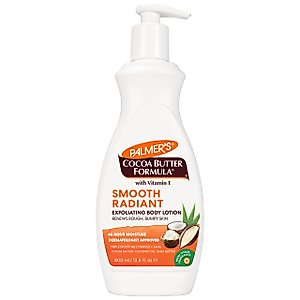 Palmer's Cocoa Butter Formula Retexture & Renew Exfoliating Body Lotion for Rough & Bumpy Skin, Triple Action Moisturizers + AHAs, Pump Bottle, 13.5 Ounce