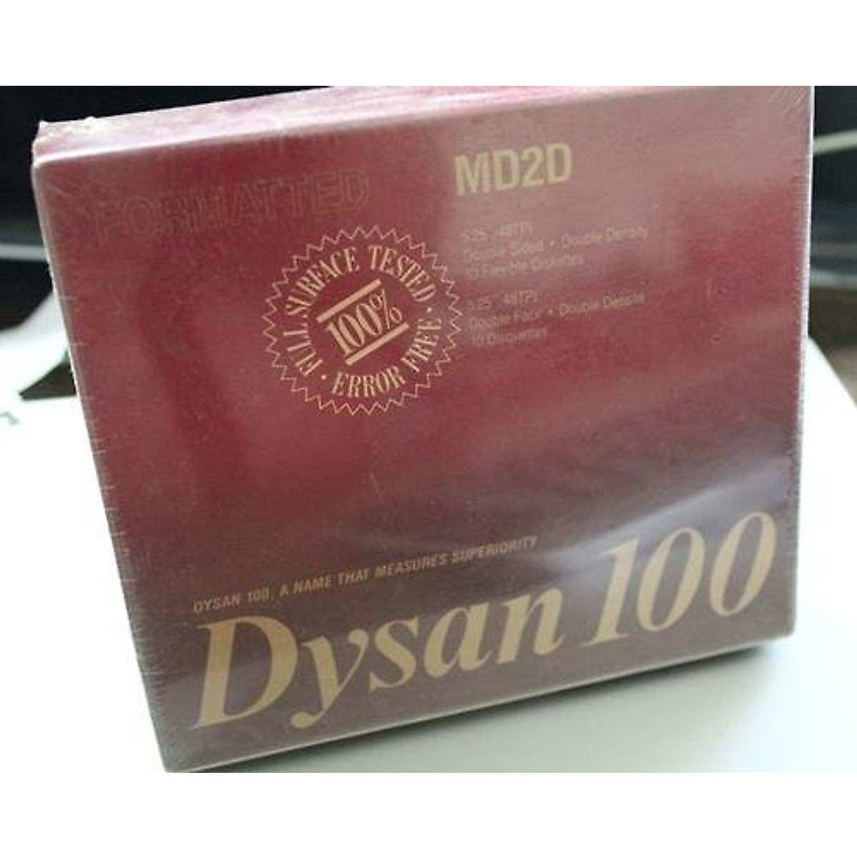 Dysan 100 5.25 MD2HD 96 TPI 10 Disks