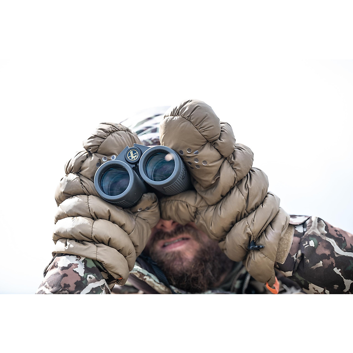 First Lite Brooks Down Glassing Mitt - Lightweight Down Insulated Hunting Gloves - Dry Earth - Large