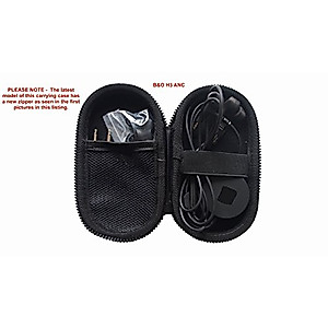 DNPRO-ANC Carrying case Compatible with Bose QuietComfort 20 (QC20/QC20i), Bose SoundSport in-Ear, Bose SoundSport Wireless, B&O H3 ANC, Sennheiser CX700 and Many Other Earphones (PU Leather Black)