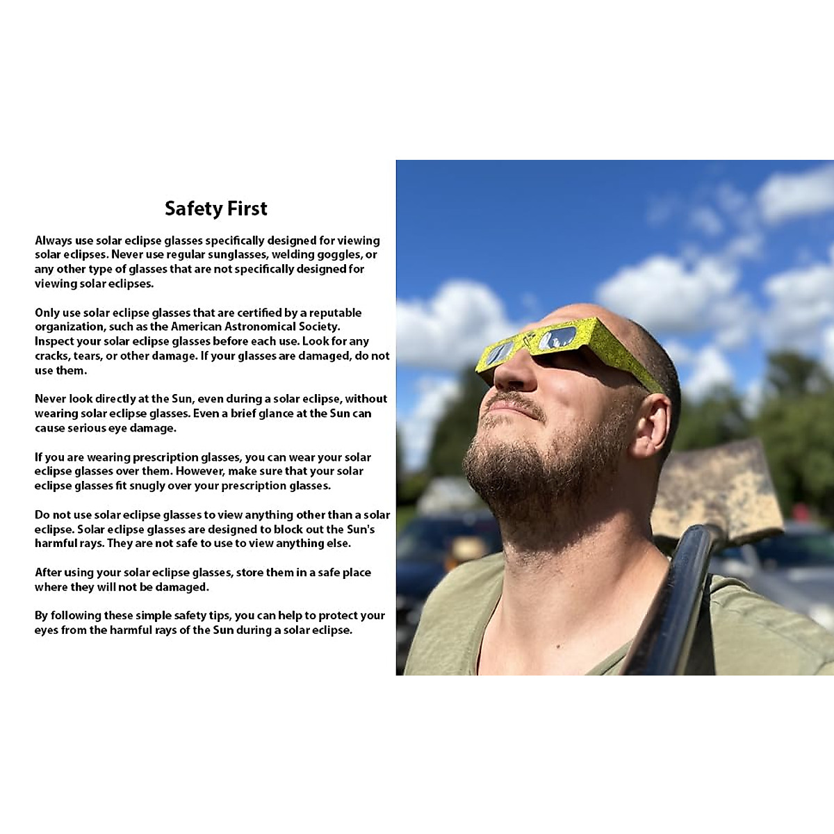 2x Cannabis Premium Solar Eclipse Viewing Glasses - Safe, ISO Certified, Durable Paper Frames