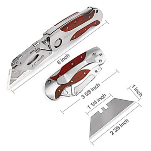 WORKPRO Utility Knife & Retractable Box Cutter With 13pcs SK5 Blades Extra