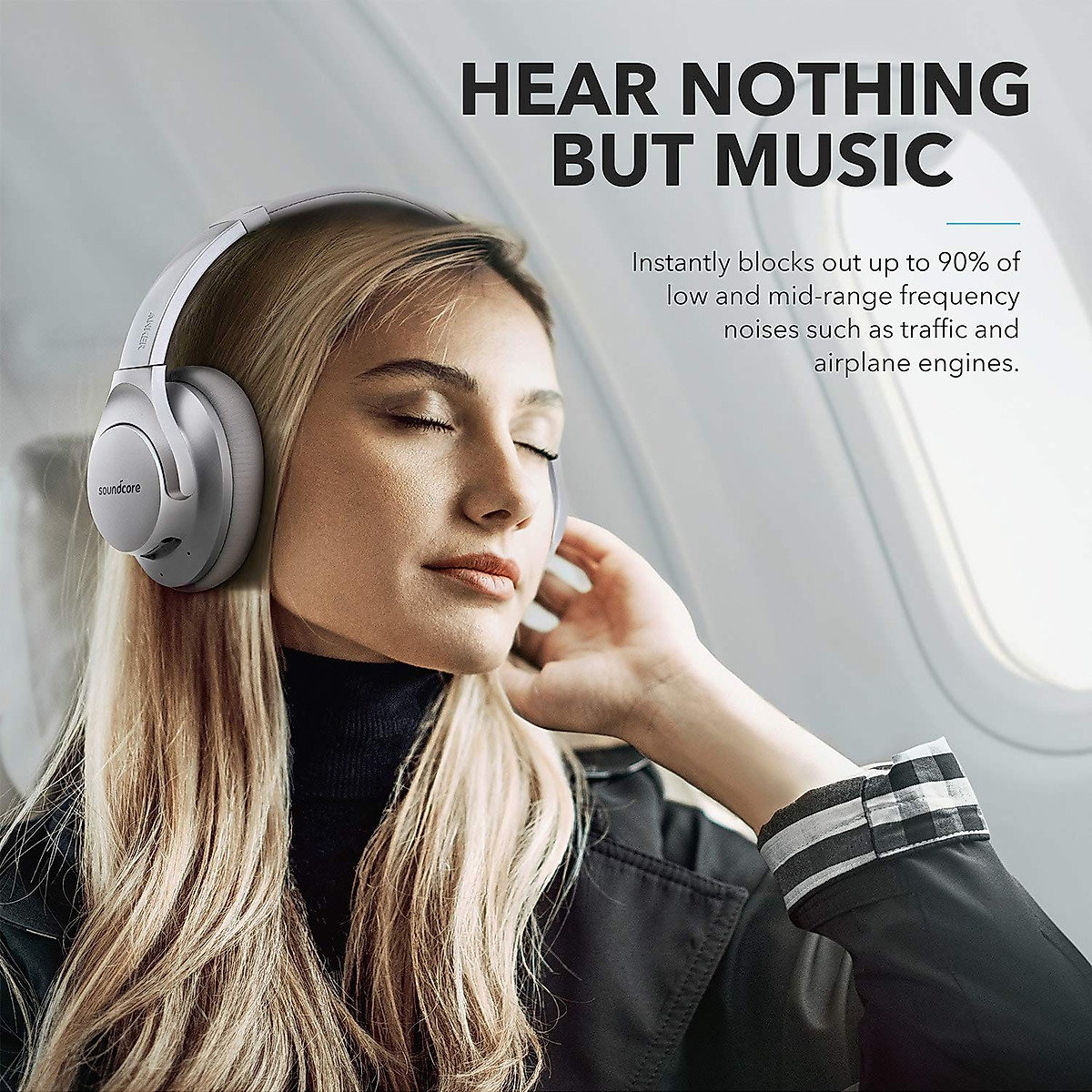 Soundcore by Anker Life Q20 Bluetooth Headphones Holiday Edition with Travel Case, Hybrid Active Noise Cancelling, 40H Playtime, Hi-Res Audio, Deep Bass, Wireless Over Ear Headphones for Travel, Work