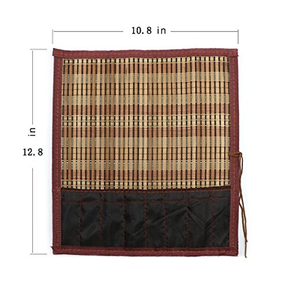 Shanlian Hubi Writing Brush Chinese Calligraphy Brush Set Kanji Japanese Sumi Painting Drawing Brushes 10 Piece/Set+Roll-up Bamboo Brush Holder