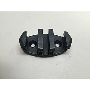 MARINE BOAT CANOE KAYAK PAIR of BLACK PC ZIGZAG ANCHOR CLEAT for BOW SAFETY LINE