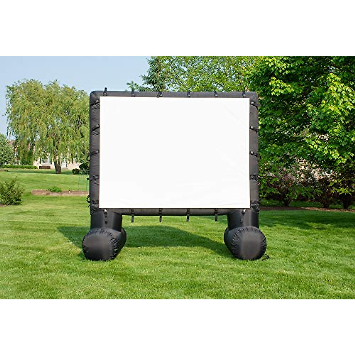 Total HomeFX Pro Weather-Resistant Inflatable Theatre Kit with Outdoor Projector, Projection Screen, and Projector Stand