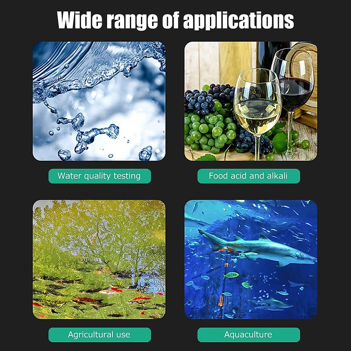 Pen Type Water Quality Meter, High Accuracy Automatic Temperature Compensation Portable Sensitive Probe 5 in 1 Water Tester EC SG Salt TDS Temp for Spas