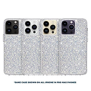 Case-Mate iPhone 14 Pro Max Case - Twinkle Stardust [10FT Drop Protection] [Wireless Charging Compatible] Luxury Cover with Cute Bling Sparkle for iPhone 14 Pro Max 6.7", Anti-Scratch, Shockproof