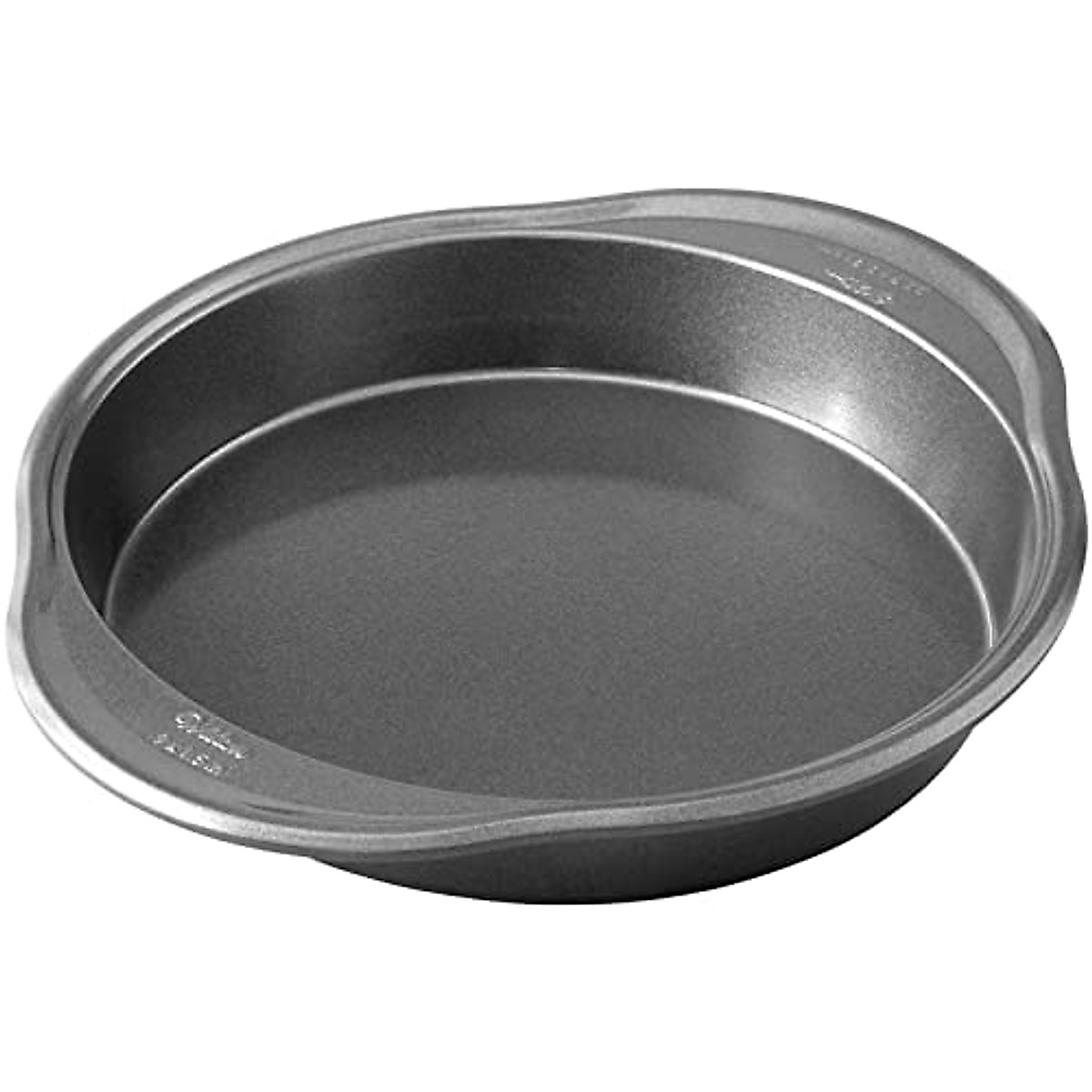 Wilton Advance Select 9 Inch Round Cake Pan; Made without PFAS, Extended Handles, Anti-Warping, Non-Stick Baking Pan With DuraLast™ Silicone-Infused Coating (Steel)
