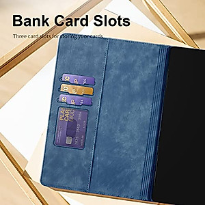 Schaflie Tab A8 2021 Case Mandala Embossed PU Leather Protective Cover Galaxy Tab A8 10.5" Magnetic Stand Tablet Case Cover for Galaxy Tab A8 10.5 Inch 2021 SM-X200 / SM-X205 - Blue