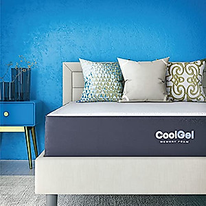 Classic Brands Cool Gel Ventilated Memory Foam 10-Inch Mattress, CertiPUR-US Certified, Mattress in a Box, King, White