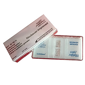 Cell Counting Chamber Brightline 06 100 10 Neubauer Improved MarienfeId lab cellware