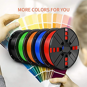 NOVAMAKER PLA Filament 1.75mm 3D Printer Filament, Black, 1kg Spool(2.2lbs), Yellow Gold, Dimensional Accuracy +/- 0.03mm, Fit FDM 3D Printer and 3D Pen