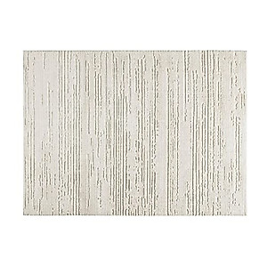 Madison Park Madis Woven Turkish Area Rugs for Living Room, Indoor Dining Accent Modern Home Décor, Ultra Soft Floor Carpets for Bedroom, 8 x 10ft, Terni Textured Cream