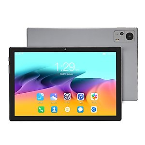 Jectse 10.1 Inch Tablet, 8GB RAM 128GB ROM Dual SIM Octa Core Tablet Android Tablet with 8MP 13MP Dual Camera, Gaming Tablet Computer for Kids (Grey)