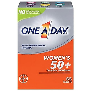 ONE A DAY Women’s 50+ Healthy Advantage Multivitamins, Supplement with Vitamins A, C, E, B1, B2, B6, B12, D and Calcium, Tablet, 65 Count