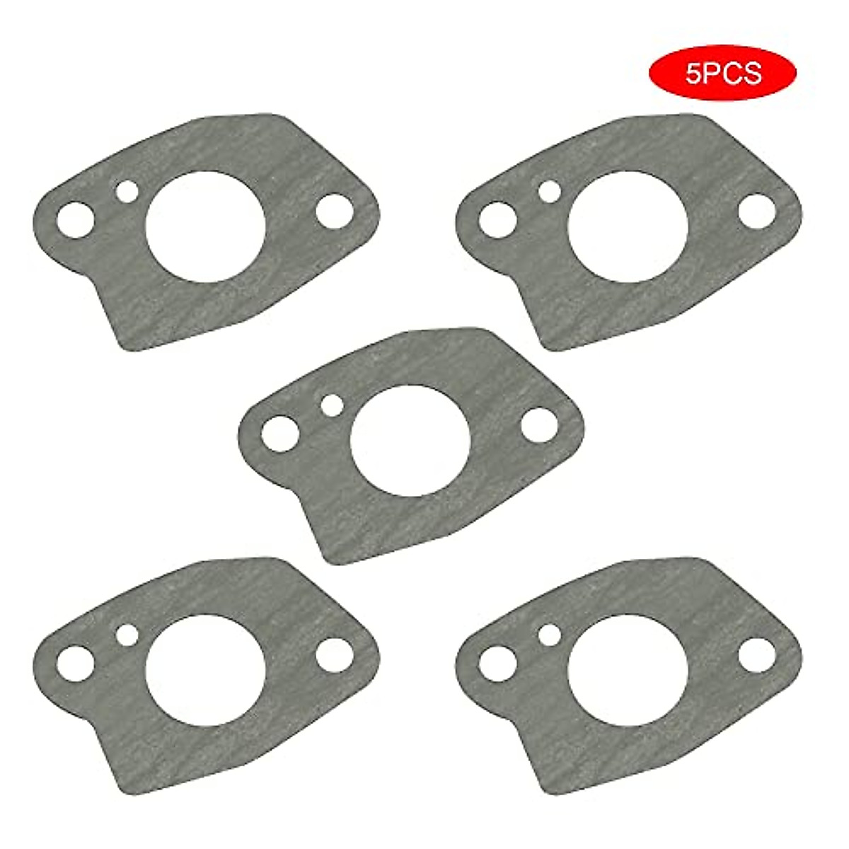 FLYPIG Carburetor Gasket for Honda GX200 6.5 HP GX160 5.5 HP GX120 GX110 Engine Lawn Mower Carb Mounting Gaskets 5 Packs Silver