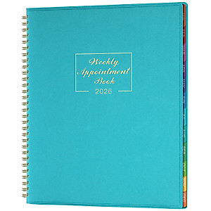 Weekly Appointment Book 2023 - Daily Hourly Planner 2023, January 2023- December 2023, 8.4" x 10.6", 15-Minute Interval, Flexible Soft Cover, Twin-Wire Binding, Perfect for Your Life