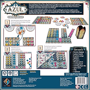 Azul Stained Glass of Sintra Board Game EXPANSION - Craft Colorful Window Panes. Tile-Placement Strategy Game for Kids and Adults, Ages 8+, 2-4 Players, 30-45 Minute Playtime, Made by Plan B Games