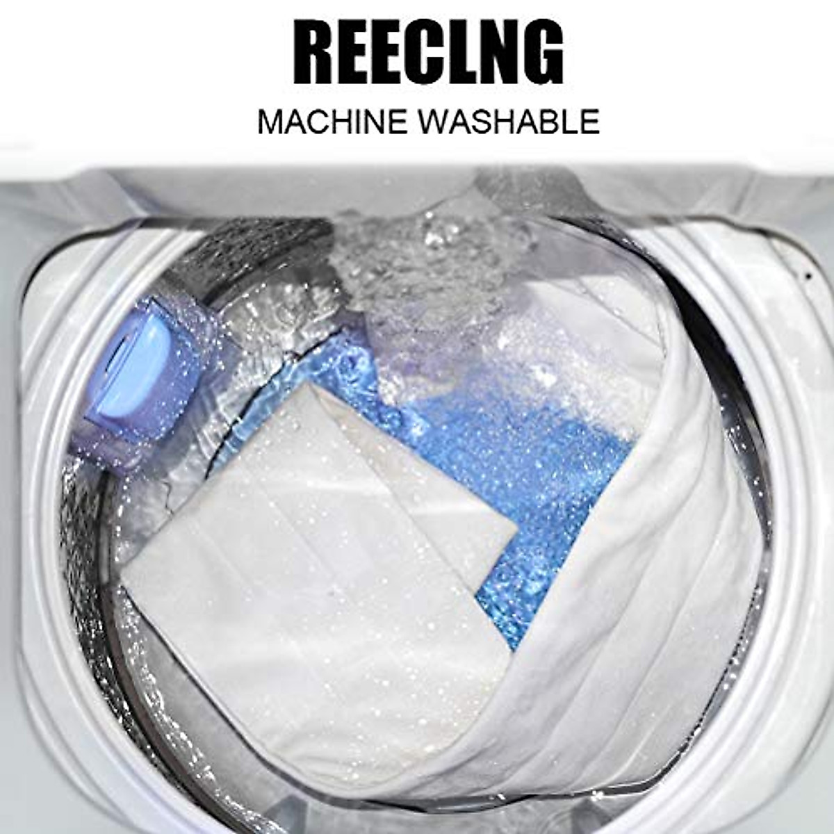 Emoly Under Door Draft Stopper,Improved Adjustable Double Draft Noise Blocker Sweep，Adjustable 32 to 38" for Sound Dust Proof (White)