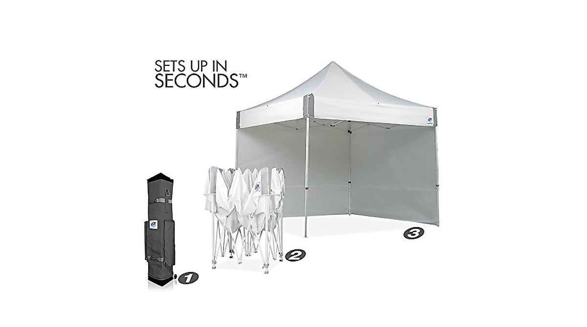 E-Z UP ES100S 10x10 Commercial Canopy Kit w/ Sidewalls