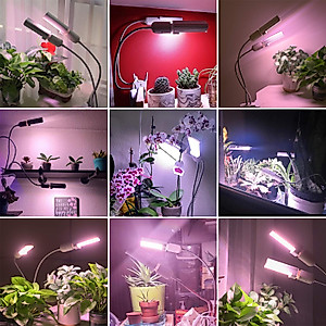 Necgemlex LED Plant Grow Bulbs for Grow Light for Indoor Plants, Sun Light, 44 LEDs of 17W (50W Fluorescent Bulbs Equivalent), 2 Pack