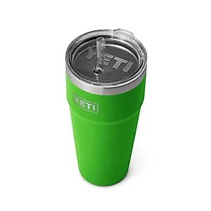 YETI Rambler 26 oz Straw Cup, Vacuum Insulated, Stainless Steel with Straw Lid, Canopy Green