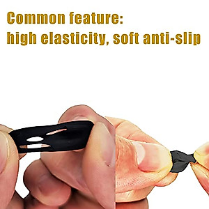 Luckvan Galaxy Buds Live Ear Tips Replacement Buds Live Ear Wing Tips Silicone Earbuds Cover Skin Cap Ear Tips for Samsung Galaxy Buds Live Case Cover Anti-Slip Fit in Charging Case(Black+Black)