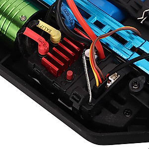 Rosvola 1/16 4WD Fast Remote Control Car, High Speed ​​RC Car Stepless Speed ​​Change 2840 Brushless Motor 70kmh for Flat Sites for Children Over 14 Years Old (Pink)