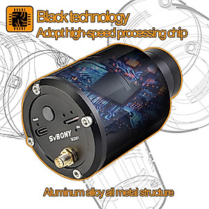 SVBONY SC001 WiFi Spotting Scope Camera Bundle with SV41 Mak Spotting Scope and SA404 Adapter for Bird Watching