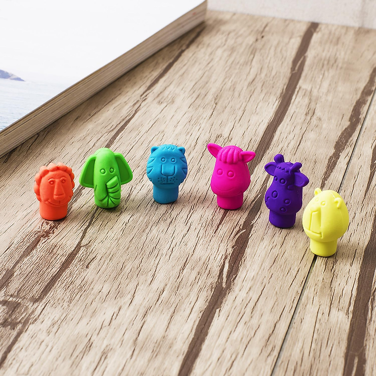 Mr. Pen- Erasers, Cap Erasers, 60 Pack, Animal Eraser Caps, Erasers for Kids, Pencil Eraser, Pencil Erasers Toppers, Eraser Pencil, Cute Erasers, Colorful Erasers, School Supplies, Pencil Top Erasers