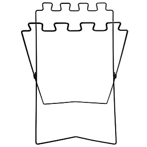MOUMOUTEN Trash Bag Holder, Portable X Frame Leaf Bag Holder Stand, Outdoor Iron Wire Folding Holder, Folding Shelf for Camping Recycling Garden Laundry Yard Kitchen