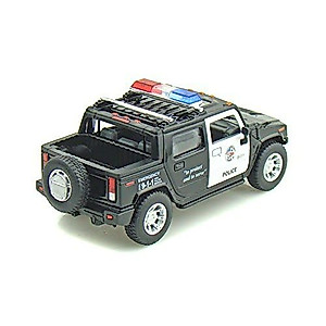 KiNSMART H2 Hummer SUT Police Truck Interceptor 5" 1:36 Scale Die Cast Metal Model Toy