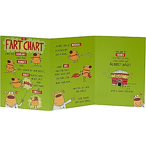 UK Greetings Birthday Card for Him/Friend - Funny Fart Design