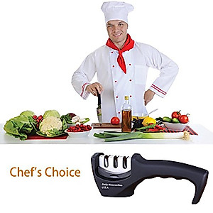 Best Knife Sharpener Machine With Handle, Kitchen Knife Sharpner Set Steel Diamond, Ceramic Sharpeners Kit Tool For Handheld Portable Pocket Knifes, Professional Kitchen Sharpening System!