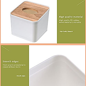 Hondony Home Tissue Paper Dispenser | Tissue Paper Holder Tissue Box Containers with Arc Opening | Removable Tissue Dispenser, Kitchen, Living Room, Bedroom, Bathroom
