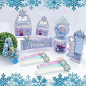 Fxswety 48Pcs Frozen Mini Bubble Wands for Kids Frozen Party Favors Frozen Birthday Party Supplies Snowflake Bubble Prizes Valentine Christmas Wedding Party Favors Goodie Bag Stuffers