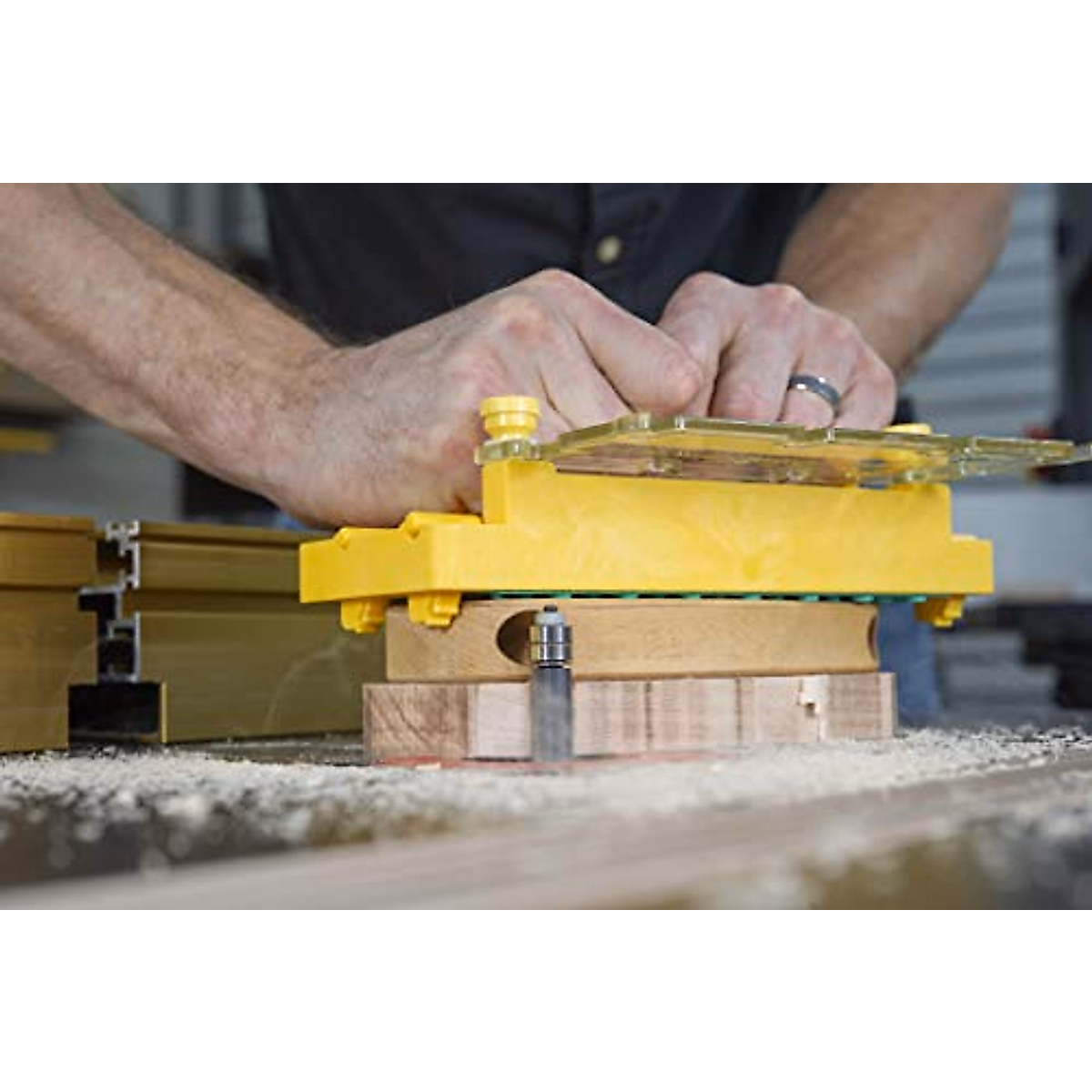 MICROJIG - GRR-RIP BLOCK Smart Pushblock for Router Table, Jointer, and Band Saws