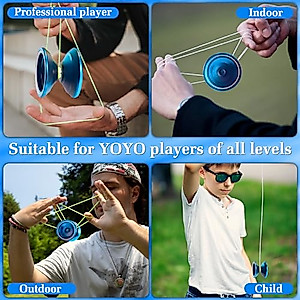 WATIEOBOO Yoyo Professional,Metal Responsive Yoyo for Kids Beginners, Unresponsive Yoyo for Adults Intermediate-Advanced Players with Glove and 10 Replacement Yoyos Strings-Model WA-01