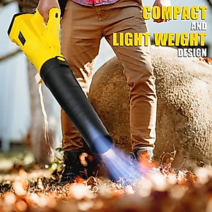 Leaf Blower, 3000W High Power Turbine Handheld Electric Leaf Blower, with 82 feet Extra Long Power Cord, 6-Gear Wind Speed Regulation, for Lawn Care, Yard, Garage, Patio, Blowing Leaves and Snow