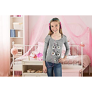 L.O.L. Surprise! Kids Safe Over The Ear Headphones HP2-03136 | Kids Headphones, Volume Limiter for Developing Ears, 3.5MM Stereo Jack, white/black Recommended for Ages 3-9, by Sakar