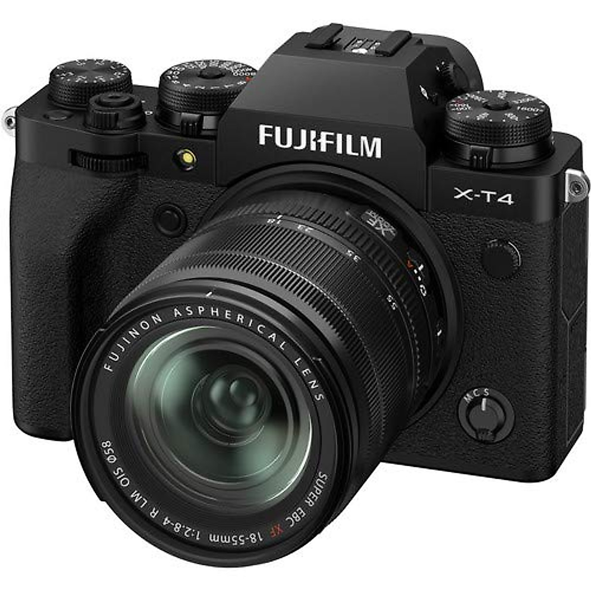 Fujifilm X-T4 Mirrorless Digital Camera with XF 18-55mm f/2.8-4 R LM OIS Lens (Black) Bundle, Includes: SanDisk 64GB Extreme SDXC Memory Card, Fujifilm VG-XT4 Battery Grip and More (8 Items)