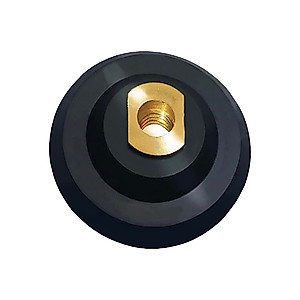 ComeFloor Rubber Backer Pad 4" Hook and Loop Rubber Backing Pad for Countertop Wet Dry Polishing - Arbor 5/8" 11, 4 Inch