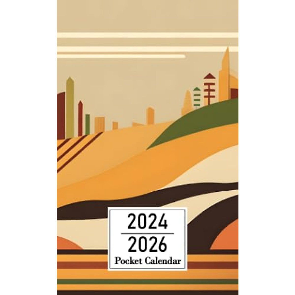 Pocket Calendar 2024-2026: Two-Year Monthly Planner for Purse , 36 Months from January 2024 to December 2026 | Japan woman android face | Beautiful studio light | Cyberpunk aesthetic