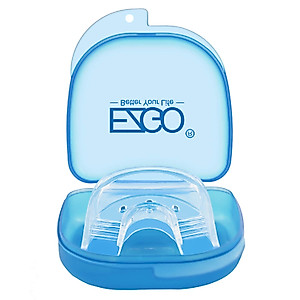 EZGO Teeth Whitening Trays Silicone Tray, Works with Tooth Whitening Light and Bleaching Gel, Comfort for All Mouth, BPA Free Mouth Night Guard for Grinding Teeth, Dental Grade, Retainer Case